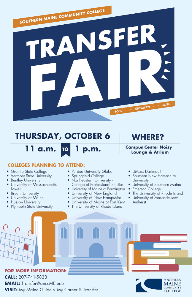 SMCC to host Transfer Fair Thursday, October 6 - Southern Maine Community College